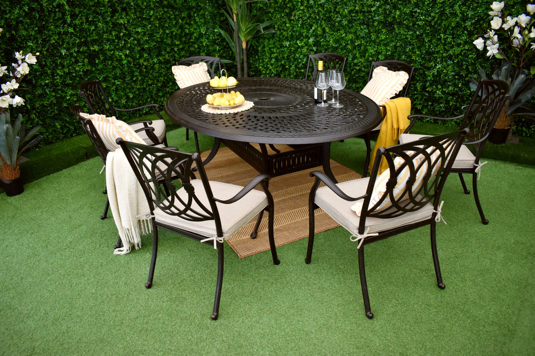 Modena Eight Seat Dining Suite - Bronze — Euro Garden and Home