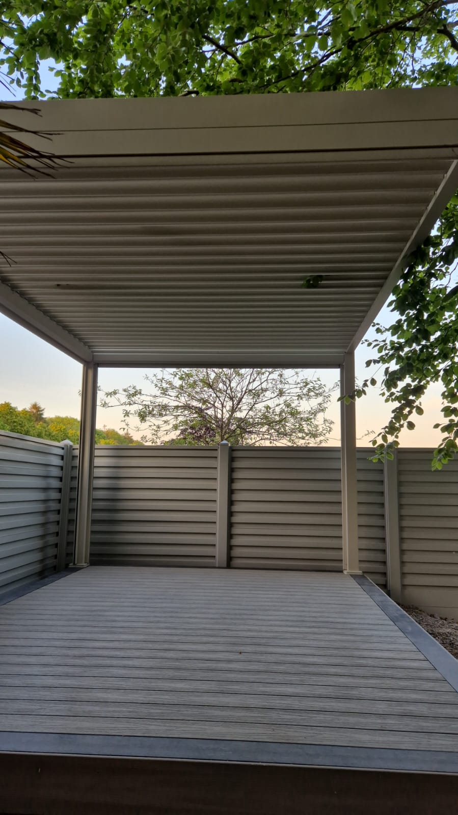 Chelsea 3m x 3m Champagne Manual Pavilion with Lights — Euro Garden and ...