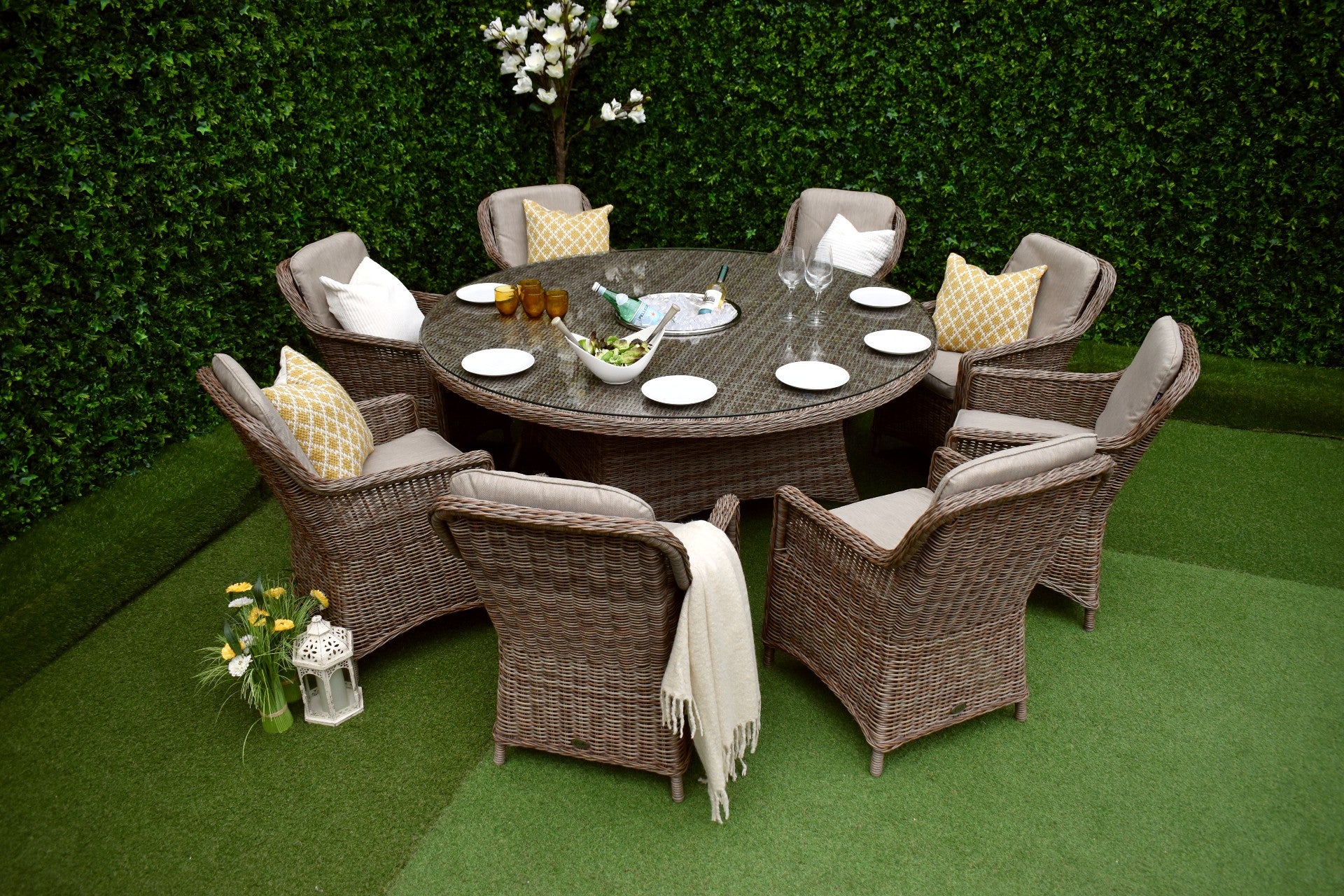 Rattan Dining Suites — eurogardenandhome
