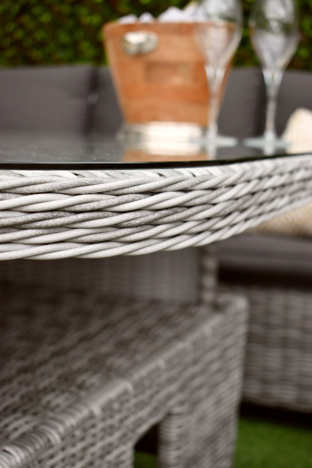 Tuscany Curved Corner Bench Suite — eurogardenandhome